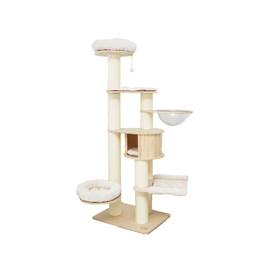 Catio Solid Wood Climbing Post Scratcher Cat Tree – Pet Supplies Empire