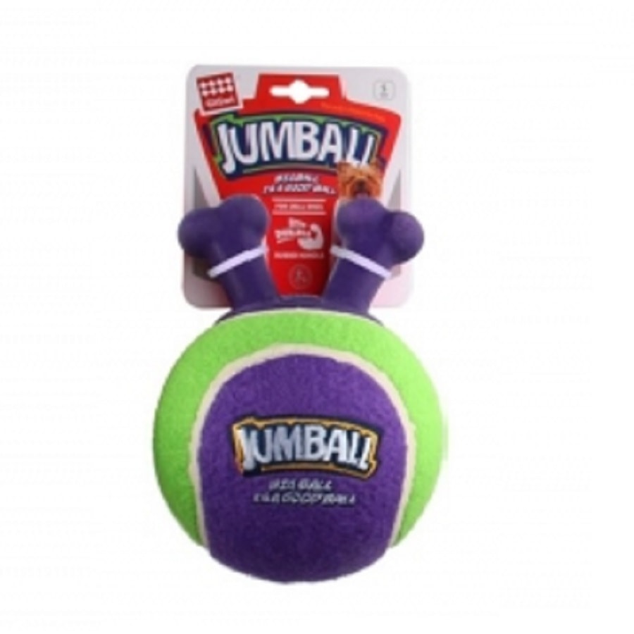 Gigwi Jumball Tennis Ball Green Purple – Pet Supplies Empire
