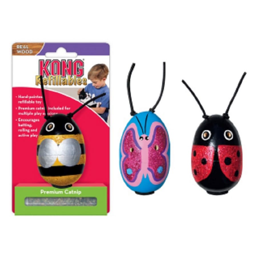 KONG Cat Wooden Refillable Catnip Dispenser – Pet Supplies Empire