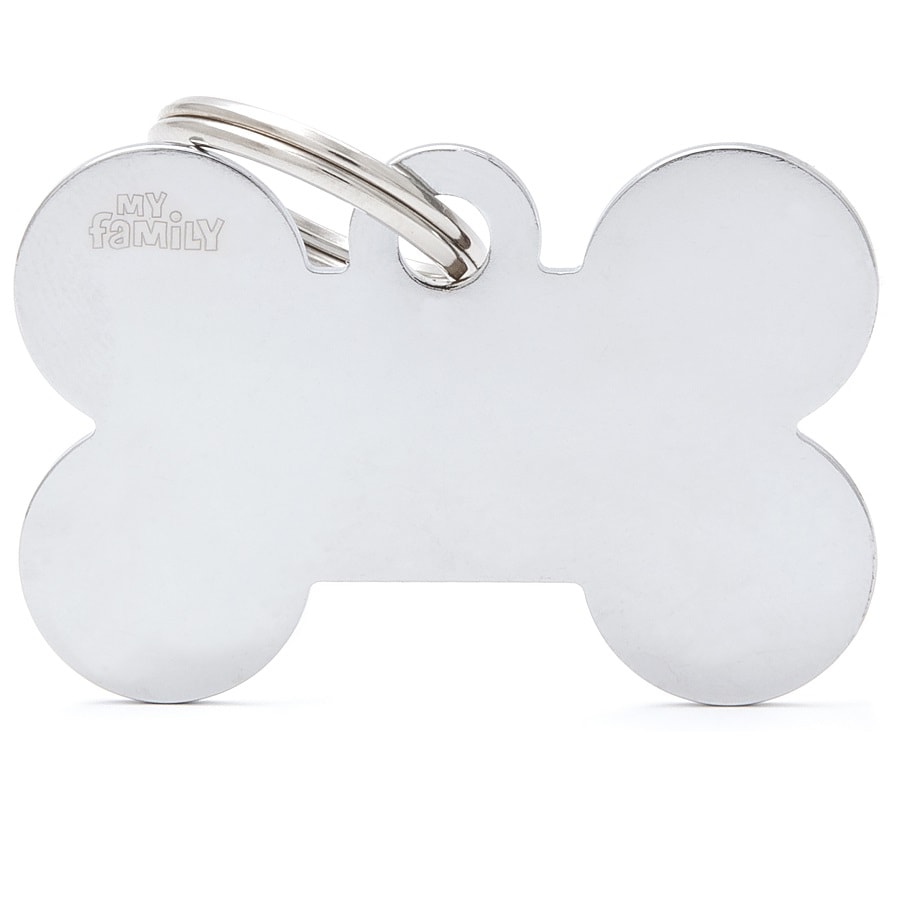 My Family ID Tags Basic Bone Chrome – Pet Supplies Empire