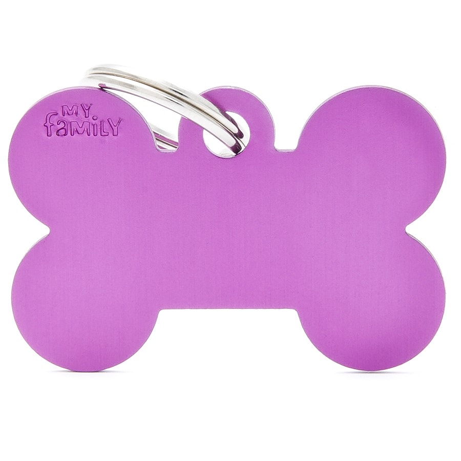 My Family ID Tags Basic Bone Purple – Pet Supplies Empire