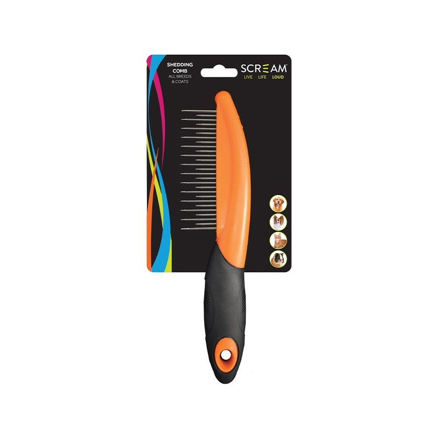 Scream Shedding Comb Loud Orange 20cm – Pet Supplies Empire
